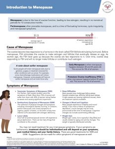 Introduction to Menopause - Causes and Symptoms (PDF Download)