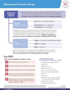 Menopause Hormone Therapy (PDF Download)