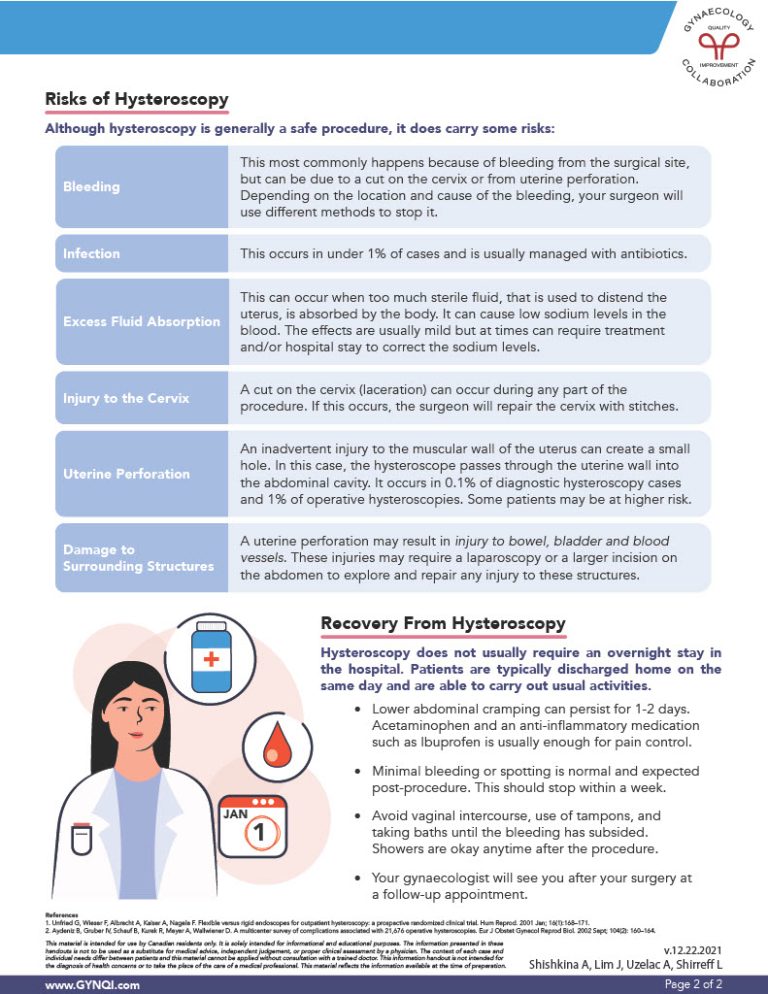 Hysteroscopy Procedure Information (PDF Download)