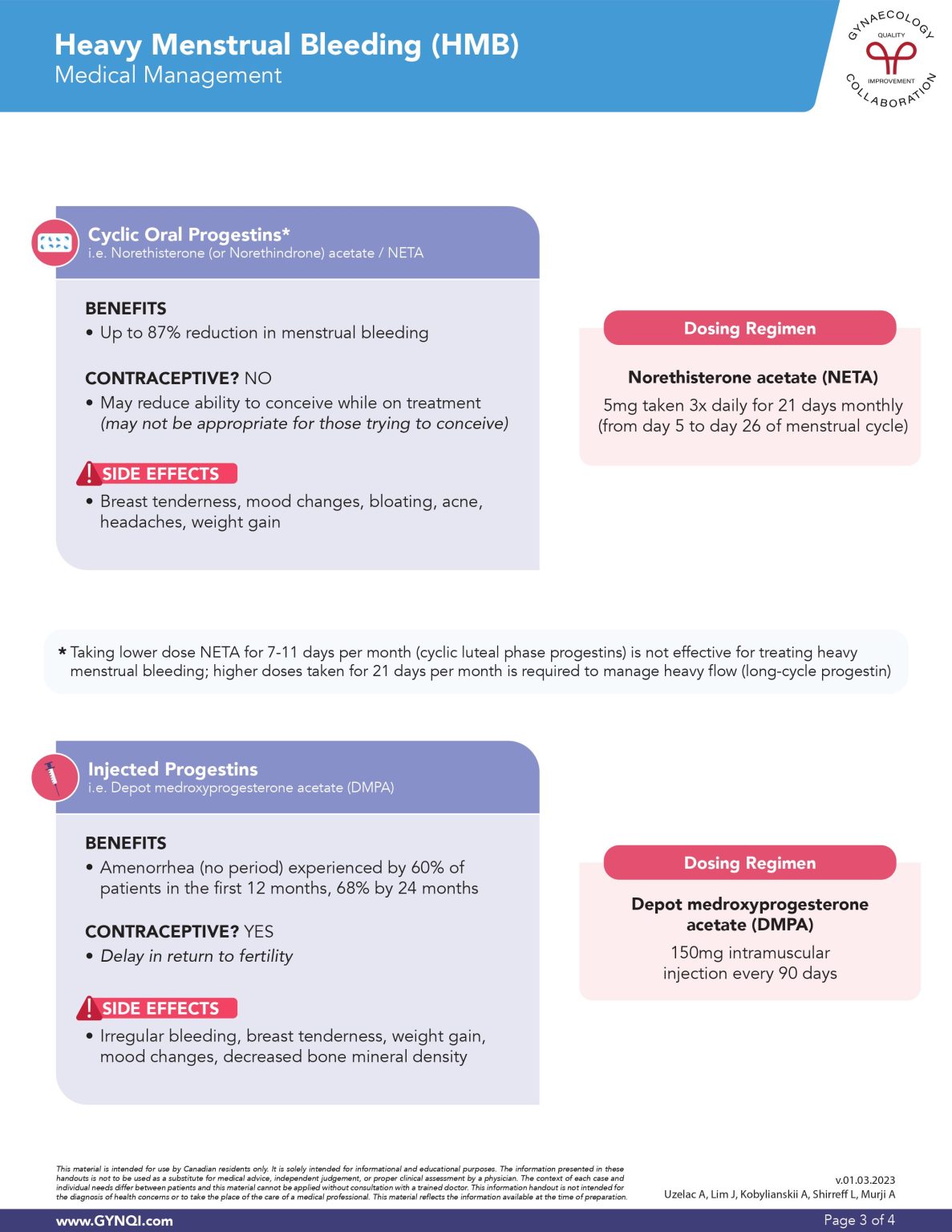 GnRH Agonists for Heavy Periods (PDF Download)