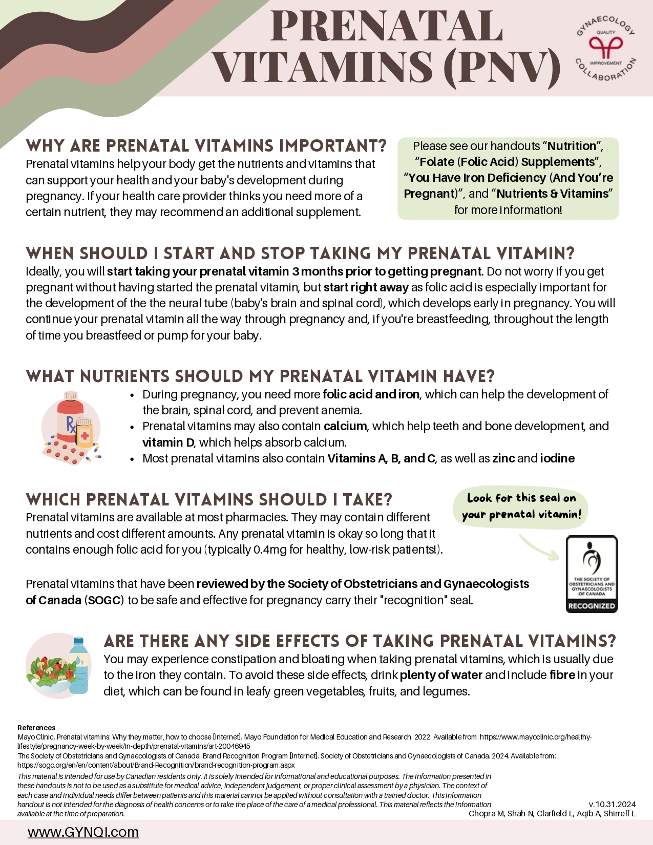 Prenatal Vitamins (PNV)