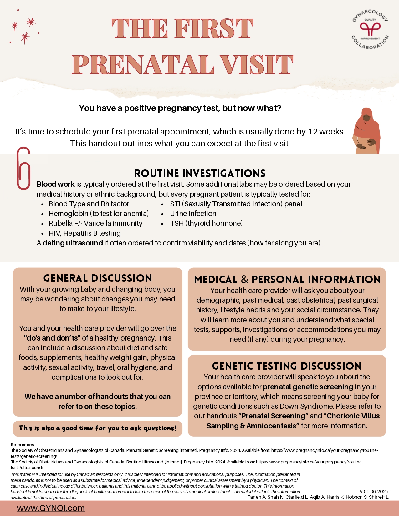 The First Prenatal Visit